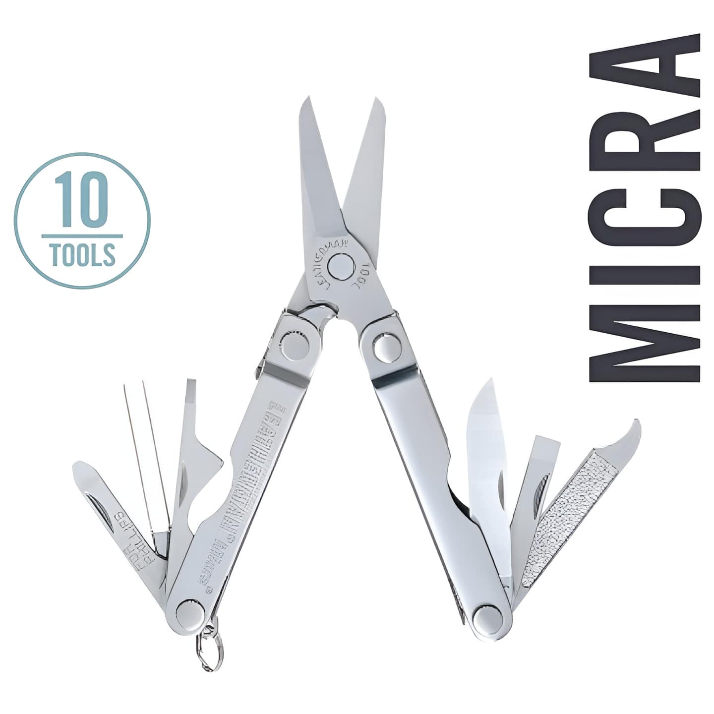 Leatherman Micra Keychain Multi-Tools, Compact EDC 10 Tools in one ...