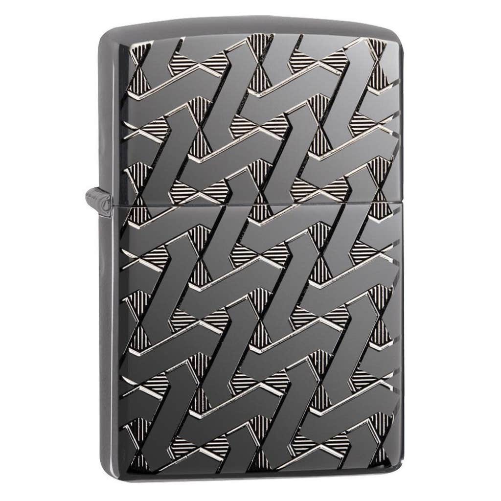 Zippo Geometric Weave Design - Buy Zippo In India with Engraving – LightMen