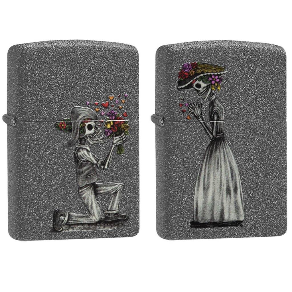 Zippo Iron Stone Couple Lighter 28987 | Set of two windproof Lighters ...