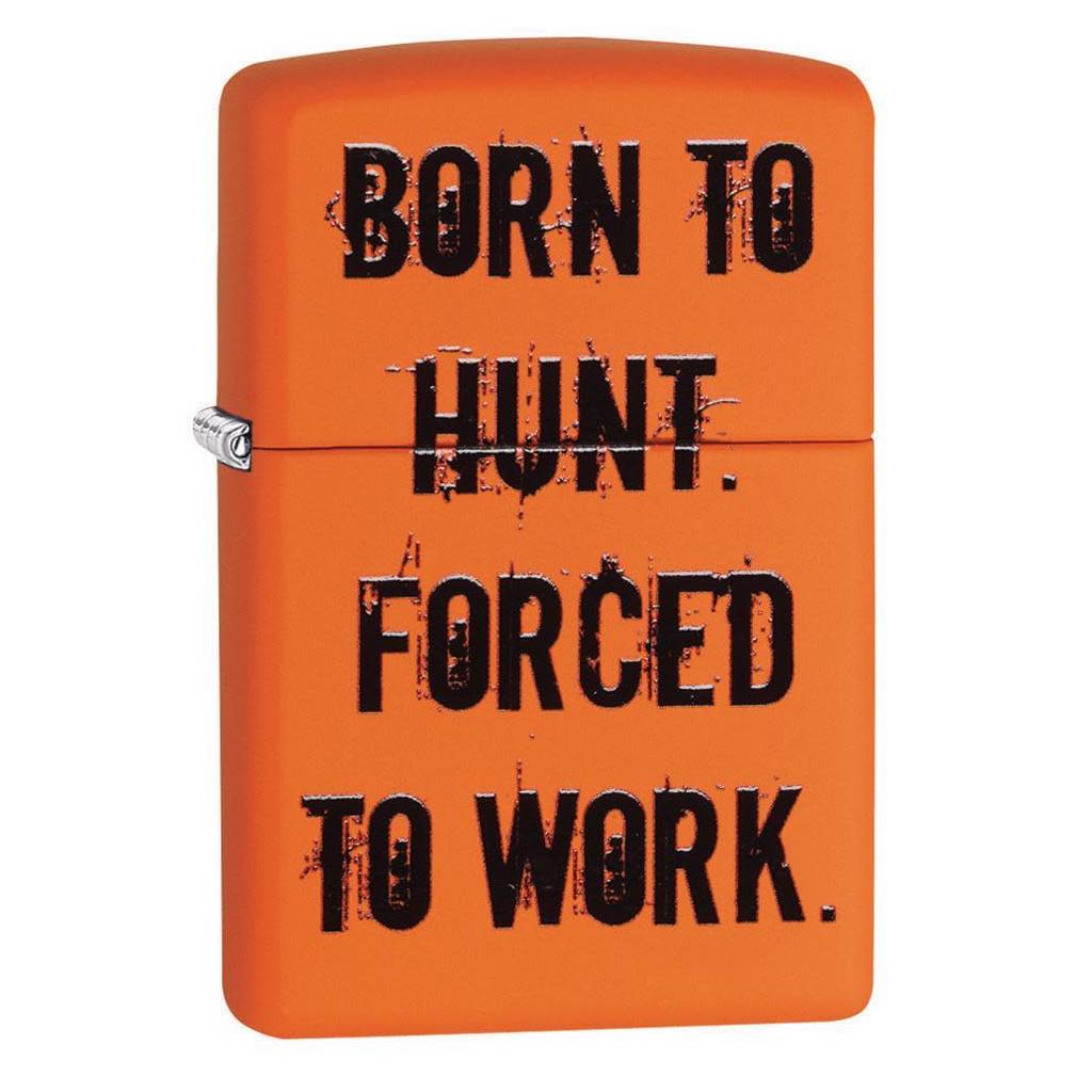 Zippo Born to Hunt Lighter 29269 | Windproof Orange Metal Lighter ...